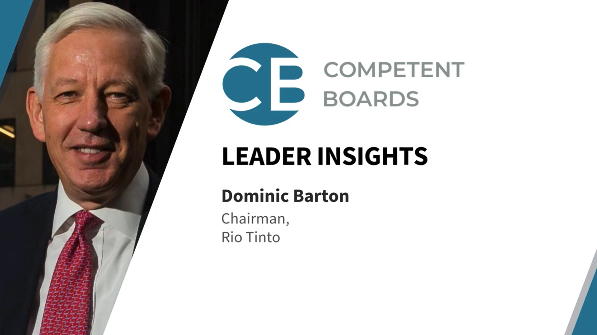 Dominic Barton on leadership, governance, and sustainability