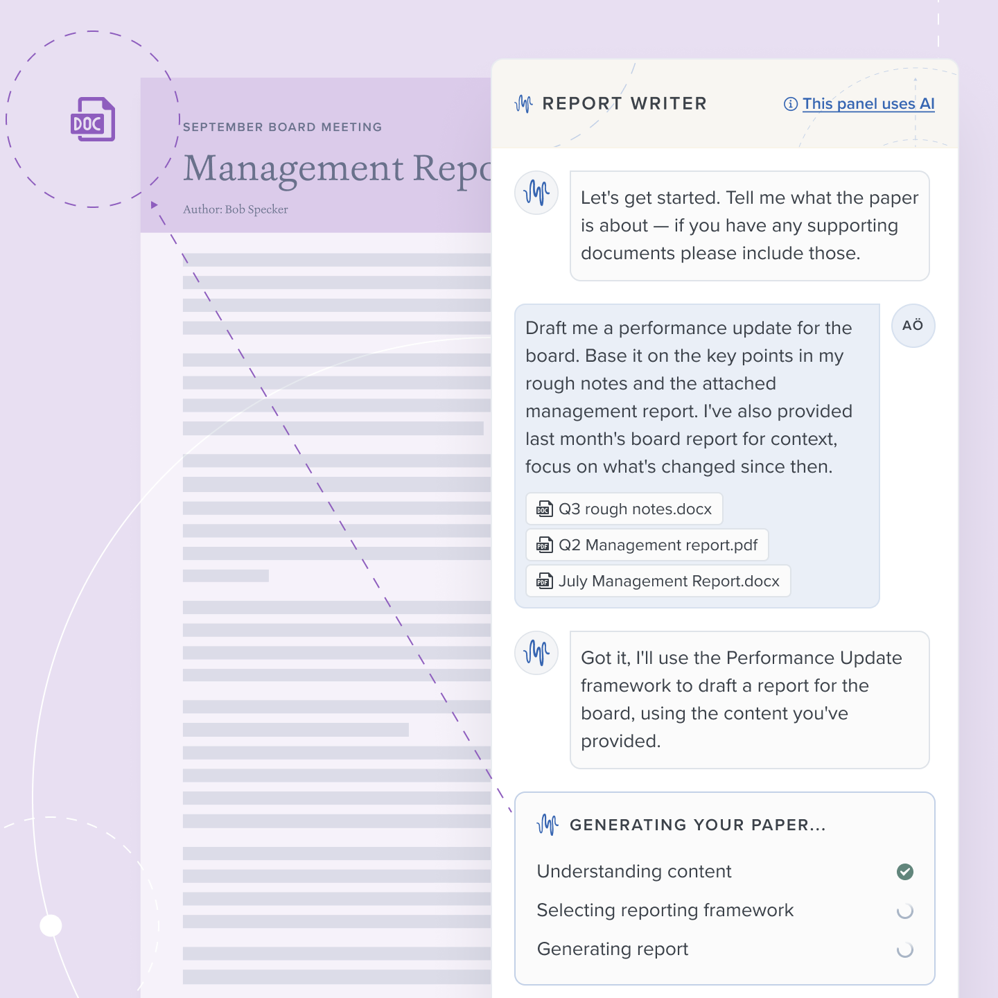 Board Intelligence introduces Report Writer